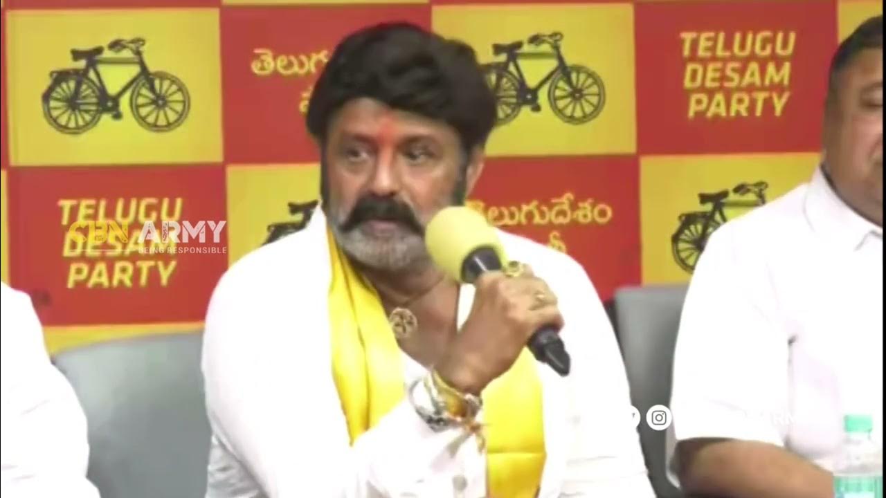 Jr I Don’t Care : Nandamuri Balakrishna Comments On jr ntr & Pawan Kalyan | CBN ARMY - YouTube