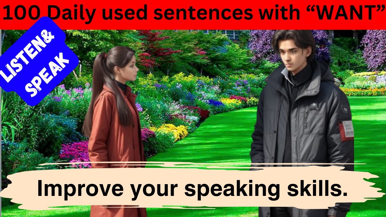 100 Daily used sentences and Phrases with "WANT"| Boost Your English ...