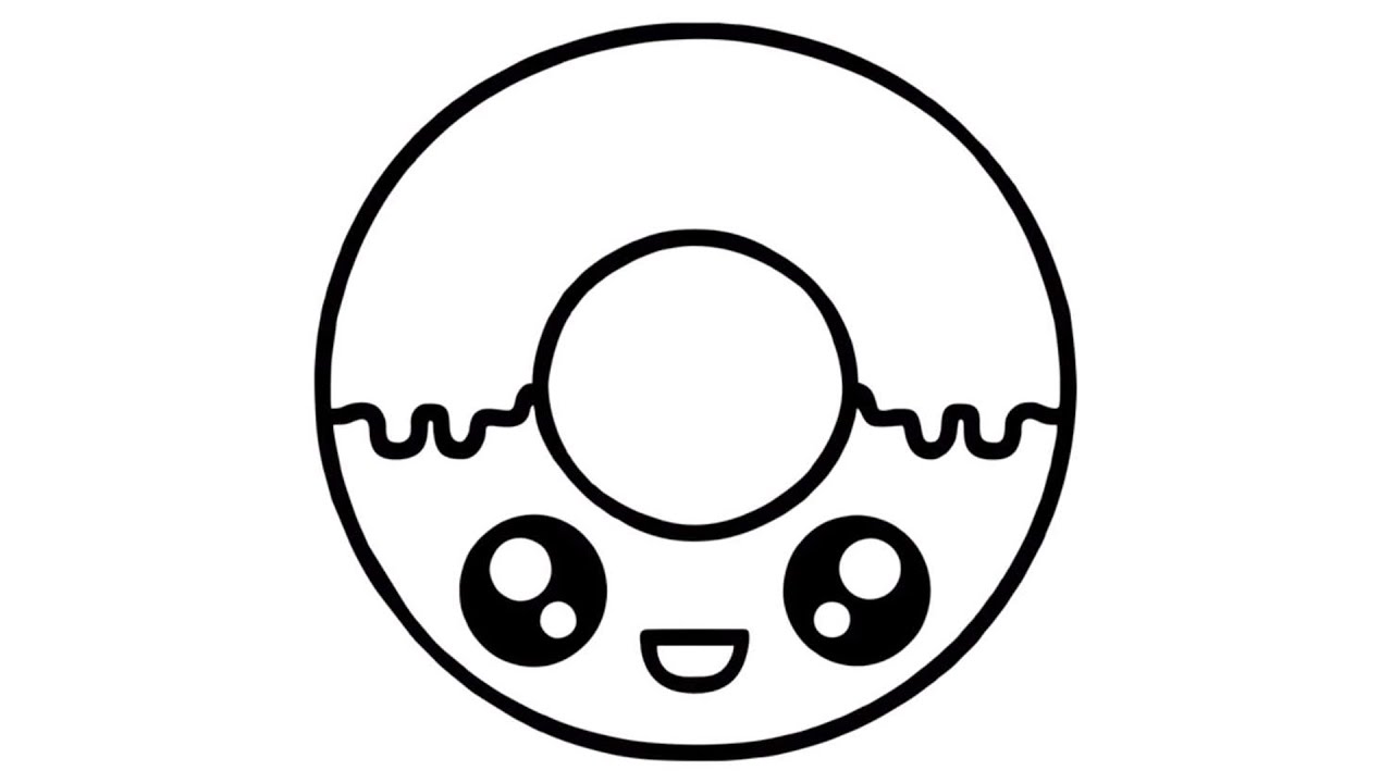 HOW TO DRAW A CUTE DONUT EASILY AND QUICKLY LEARN HOW TO DRAW - YouTube