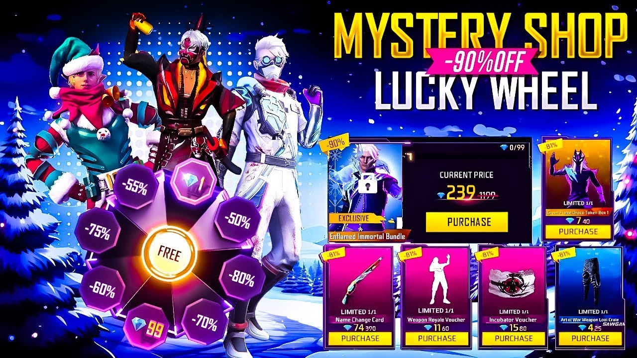 Lucky Wheel Event Mystery Shop Event 🥳| Free Fire New Event | Ff New ...