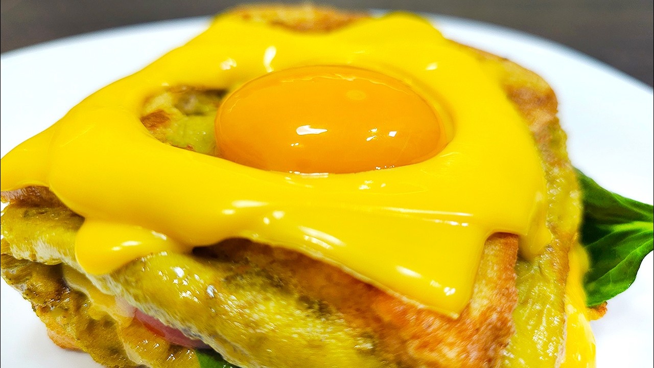 Egg sandwich | Egg toast | Easy recipe with bread and eggs! Cheese ...