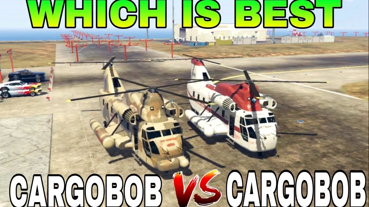 GTA 5 ONLINE cargobob vs CARGObob upgraded - YouTube
