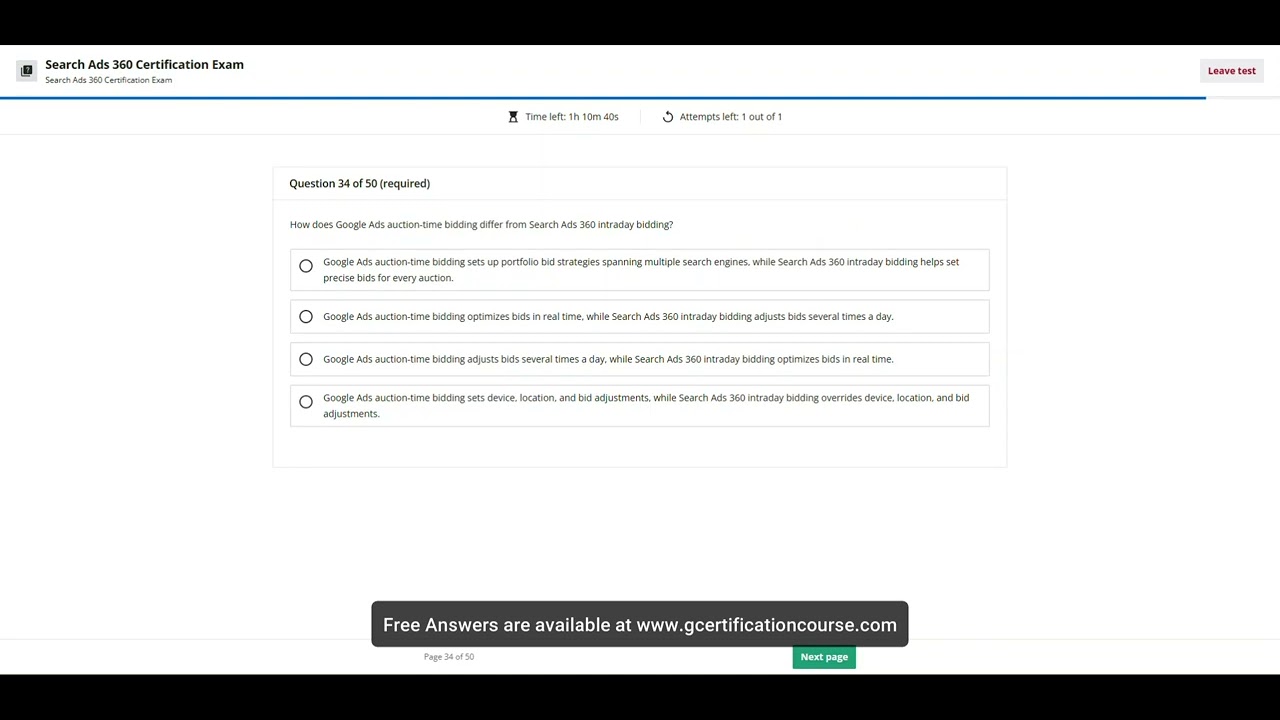 Search Ads 360 Certification Exam Answers | 100% Score | Live Pass | June 2025 - YouTube