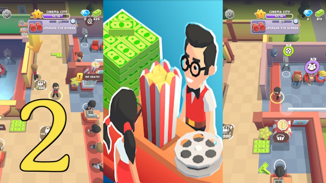 Cinema World - Idle Tycoon Gameplay Mobile Game Walkthrough All Levels ...