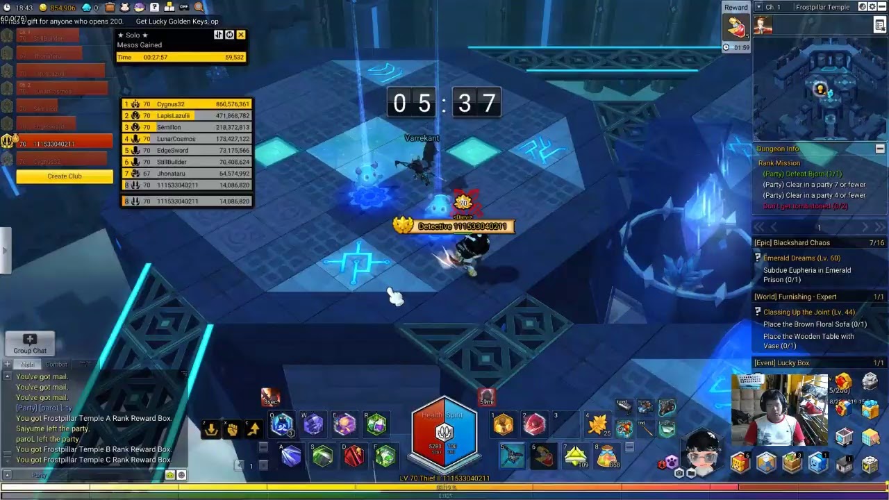 Meso Farming & GS Upgrades With My Thief - YouTube