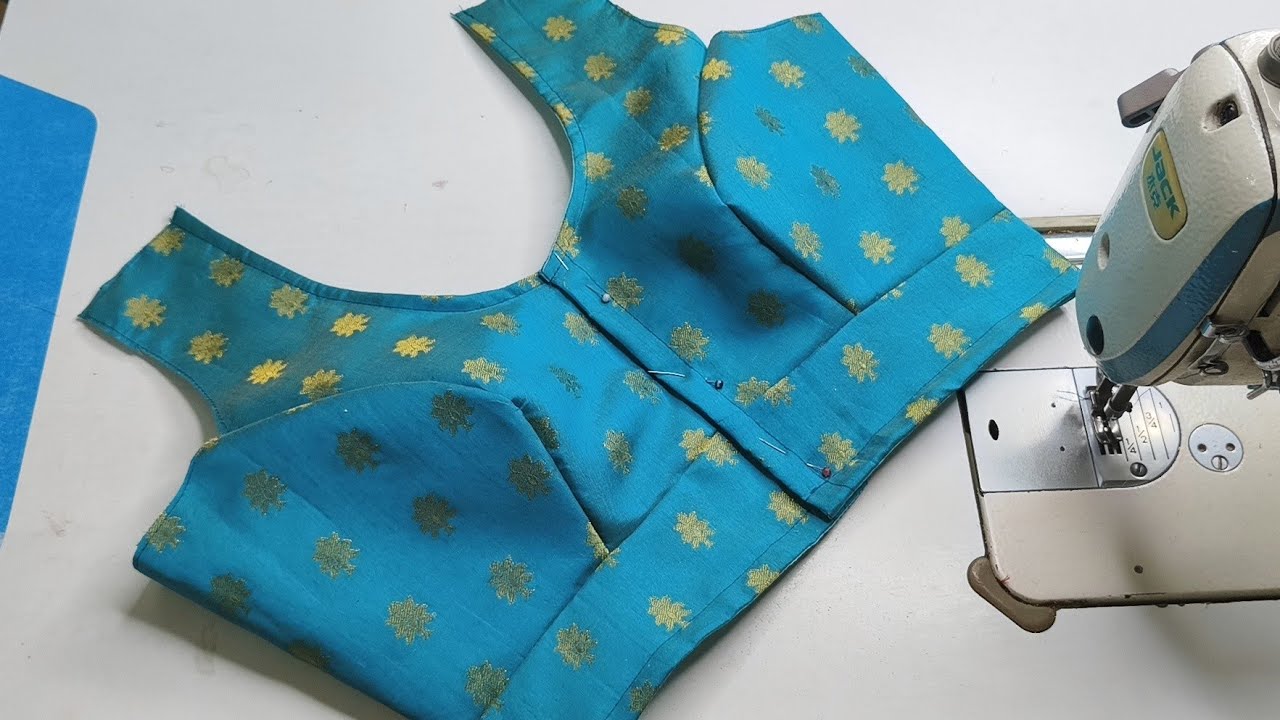 Three Pieces princess Cut blouse cutting and stitching - YouTube