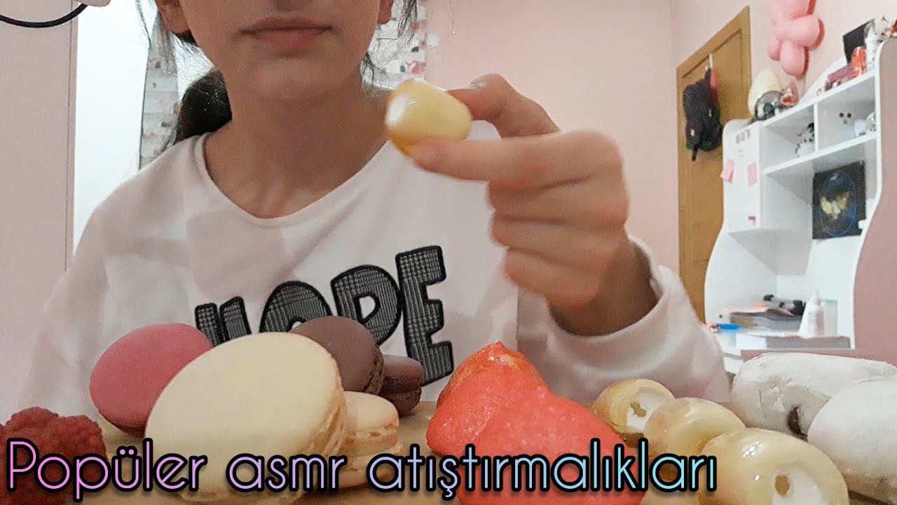 PopÜler Asmr AtiŞtirmaliklari Asmr Tanghulu Macaron Mochİ EylÜl