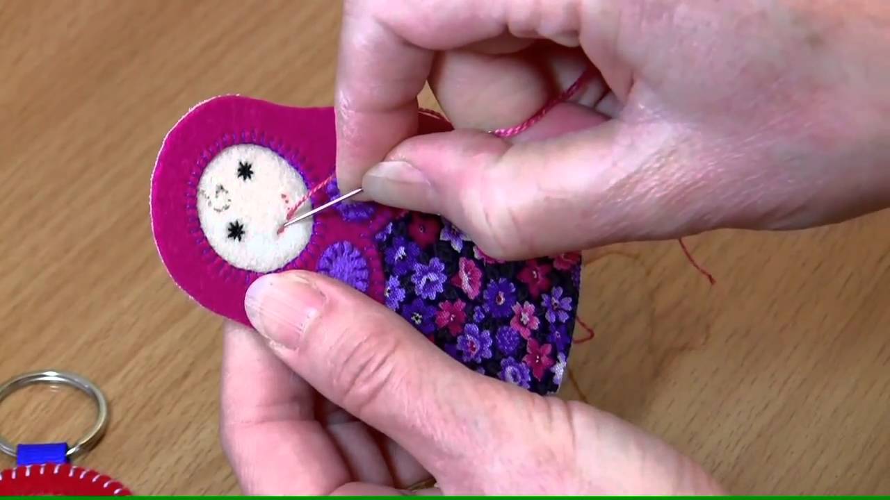 How to make a Felt Babushka with free pattern by Lisa Pay - YouTube