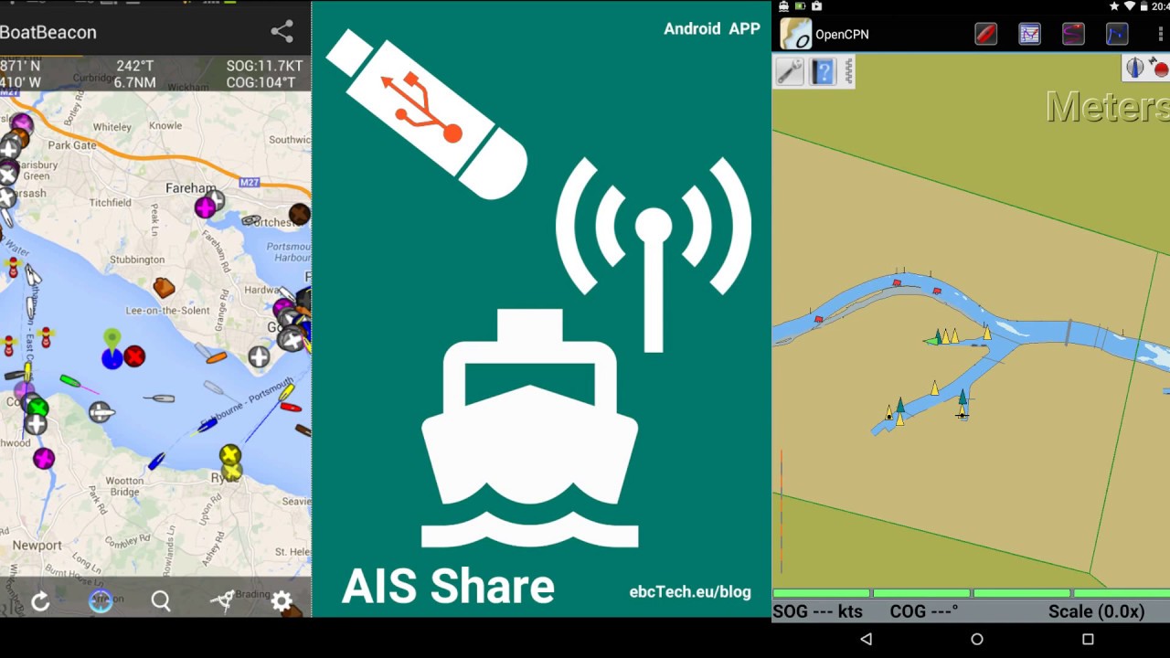 AIS SHARE - Android (RTL-SDR AIS receiver) - YouTube