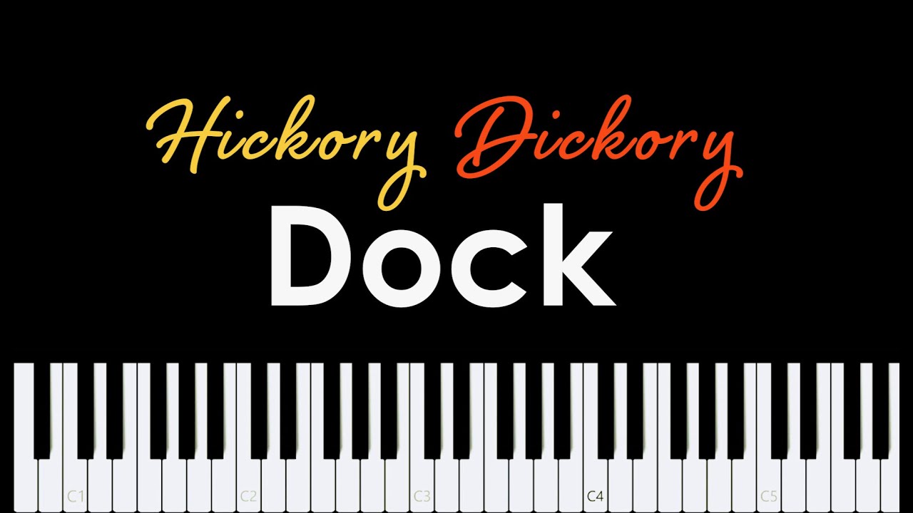 Hickory Dickory Dock - Easy Piano Tutorial & Sheet Music - YouTube