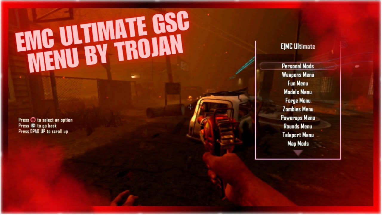 COD BO2 PS3 New EMC Ultimate Offline Zombies Menu By Trojan🔴 - YouTube