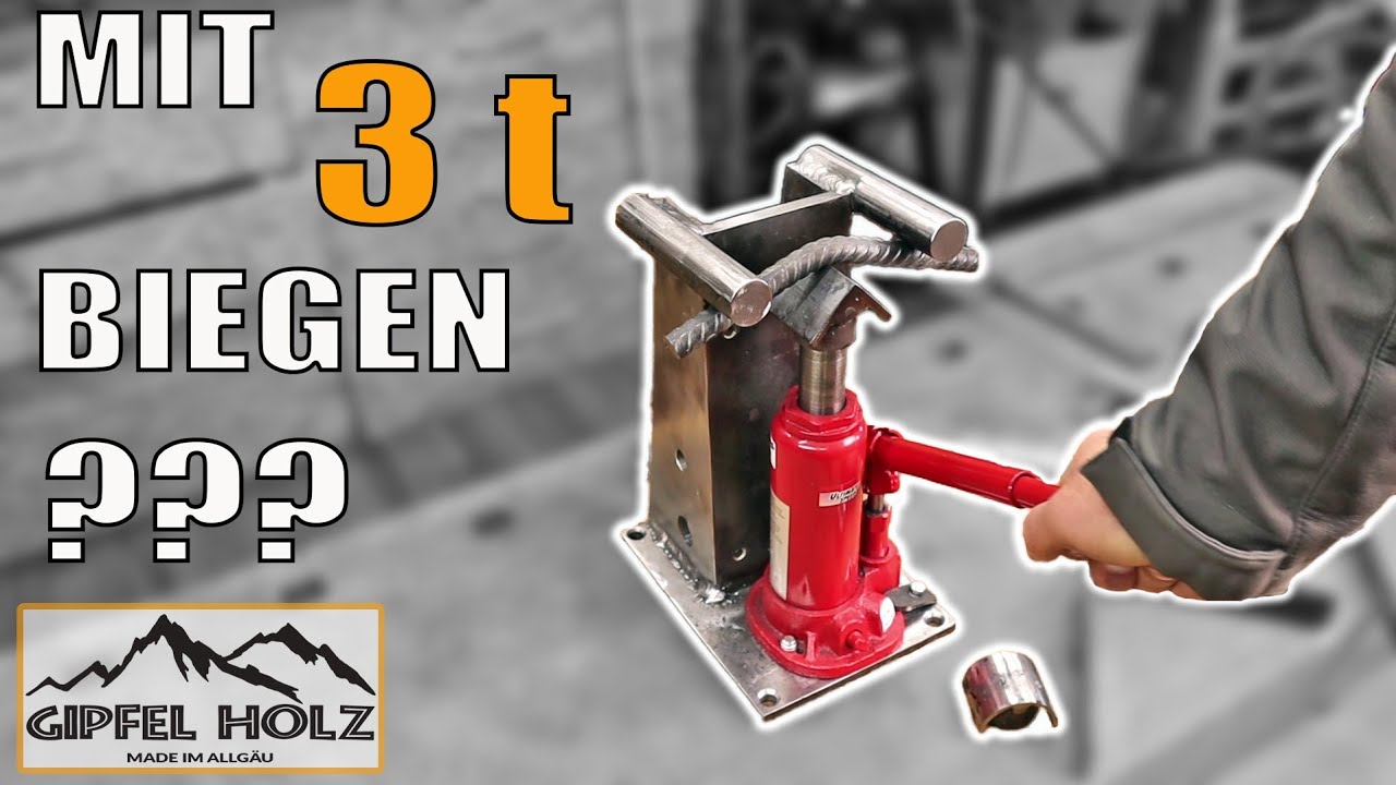 Biegevorrichtung für Rundstahl und Flachstahl selber bauen - Wagenheber ...