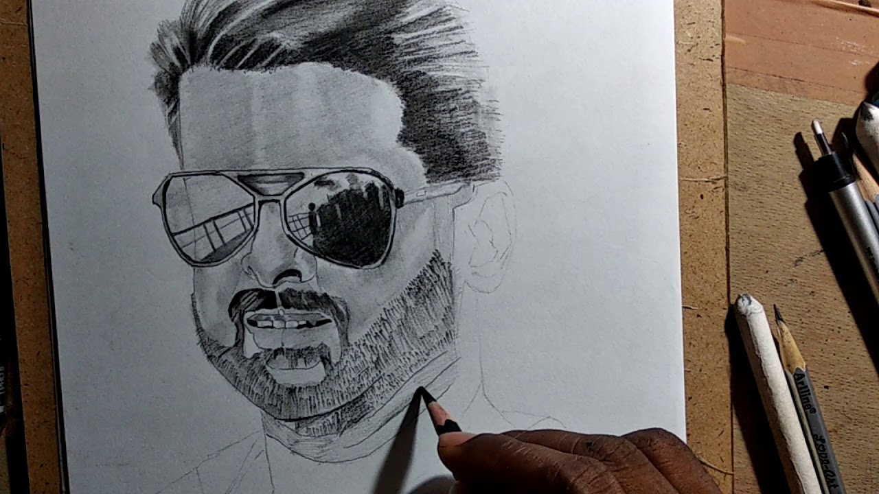 drawing South super star pravash Rialistick photos - YouTube