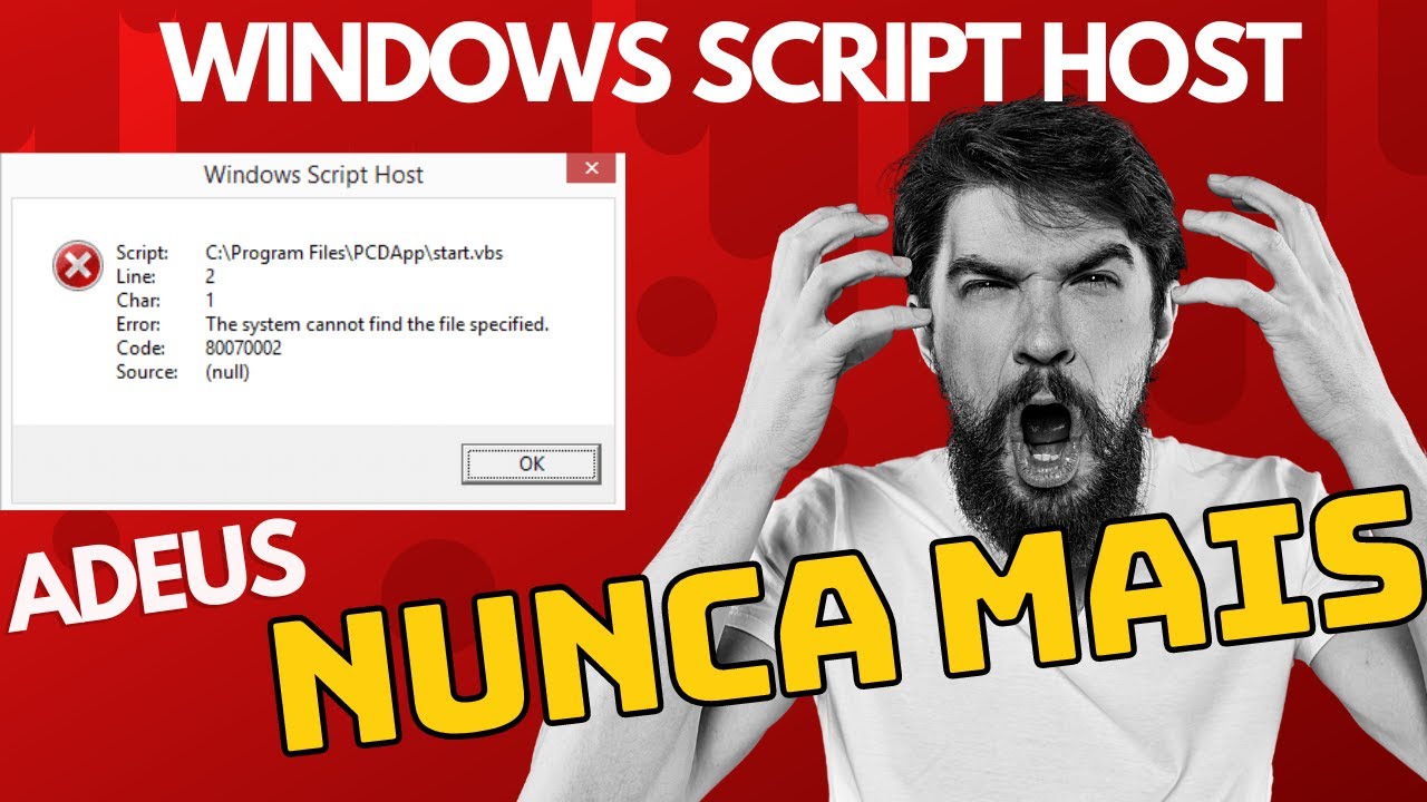 Windows script host (windows.vbs) [RESOLVIDO] - YouTube
