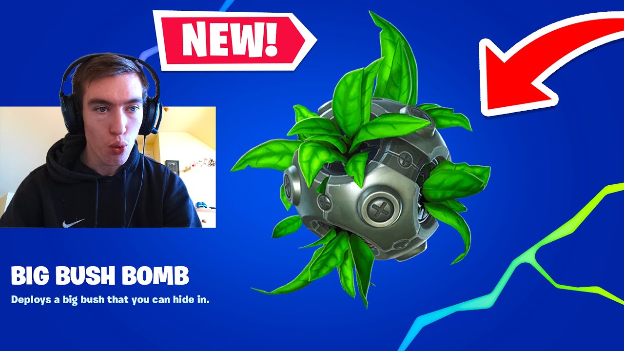 *NEW* Big Bush Bomb Item in Fortnite! - YouTube