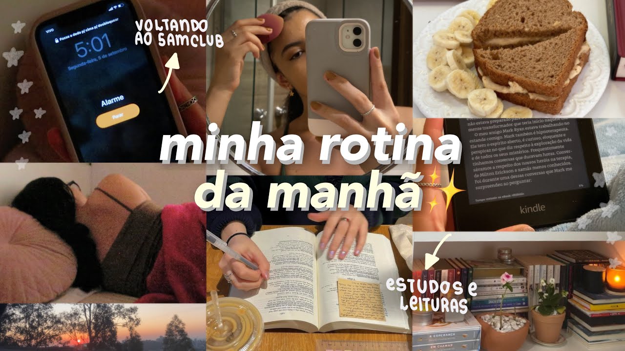minha rotina da manhã voltando ao 5am club | & dicas para acordar cedo ...