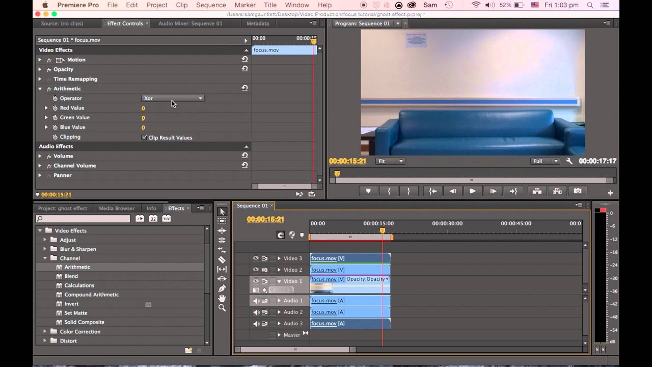 The Ghost Effect Tutorial (Premiere Pro CS60 - YouTube