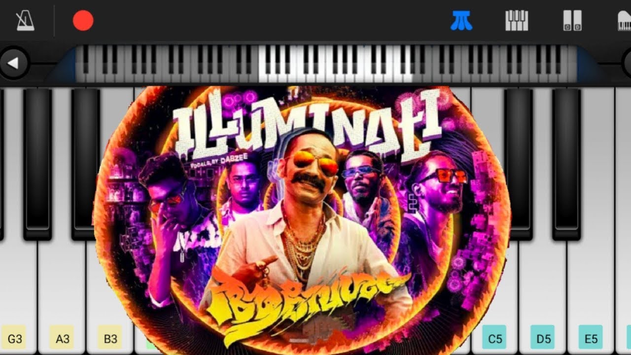 Illuminati song | Aavesham | How to play Illuminati song in piano ...