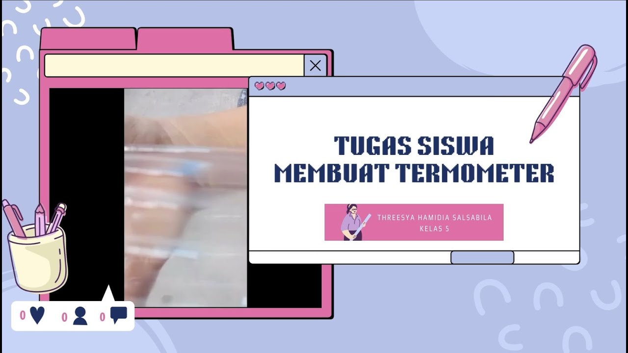 CARA MEMBUAT TERMOMETER | THREESYA KELAS 5 - YouTube