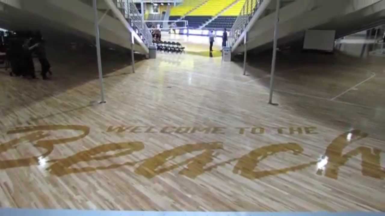 Long Beach State Walter Pyramid New Floor Design - YouTube