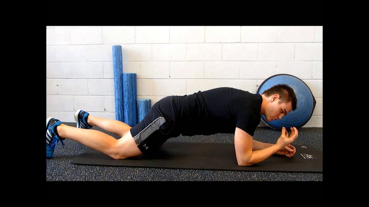 Rehab Exercise #4 - Knee to Feet Hover - YouTube