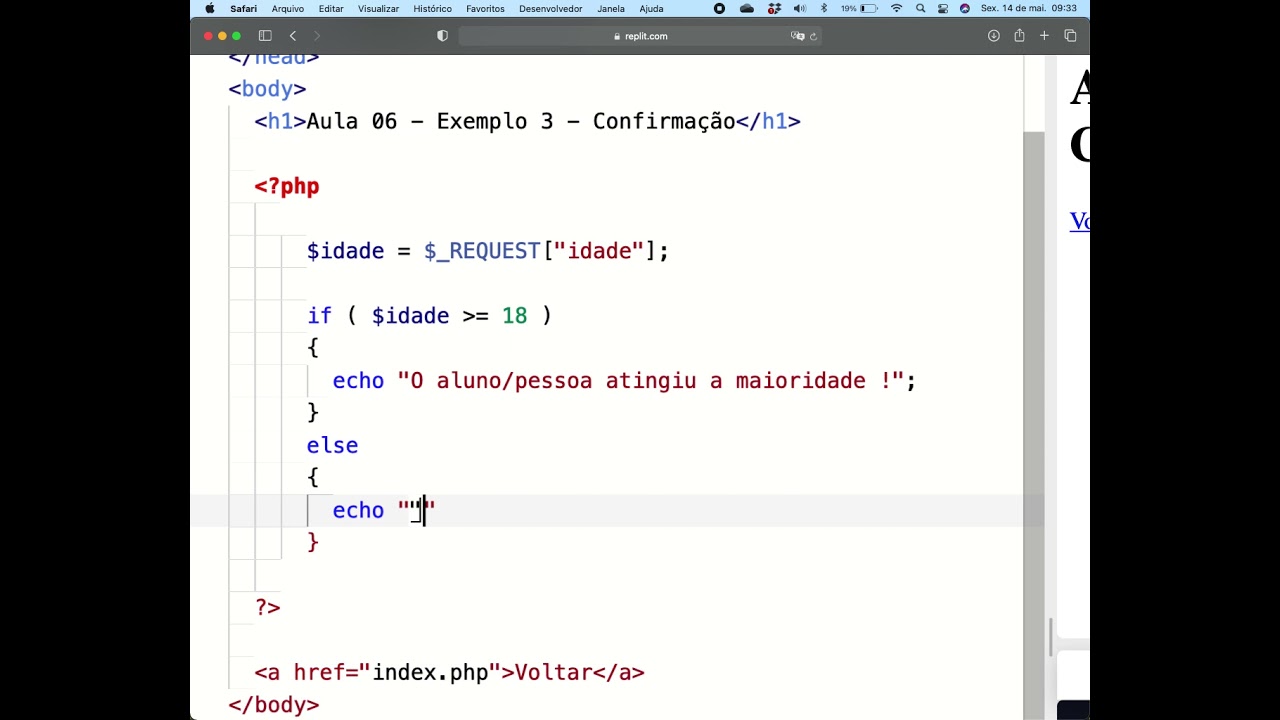 PHP - Aula 06 - Exemplo 3 - YouTube