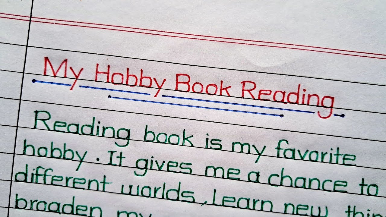 ️ Book Reading Hobby Essay/Paragraph || My Hobby Book Reading - YouTube