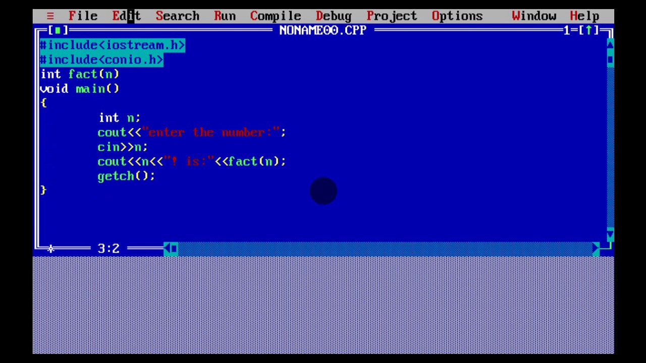 factorial of a number using recursion in c++ - YouTube