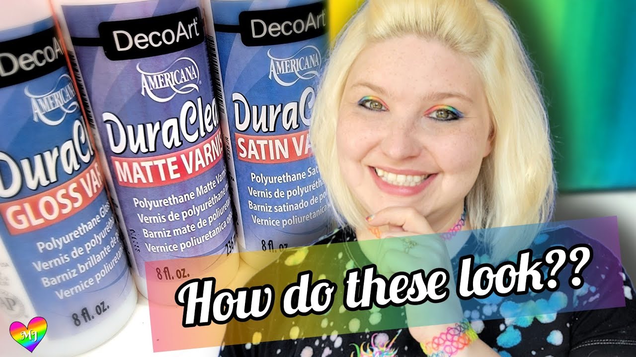 Art Product Comparison - DecoArt DuraClear Varnish - Gloss/Matte/Satin ...
