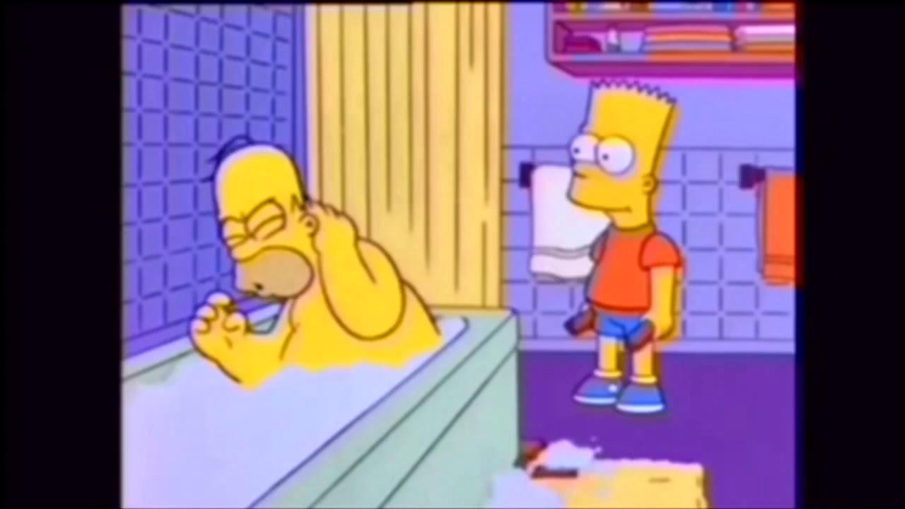 Homer Gets Hit By a Chair (EARRAPE) - YouTube