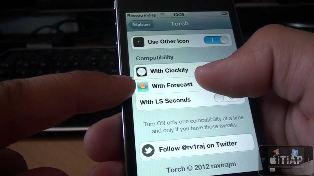Torch - Activer la LED du iPhone 4 / 4S depuis le Lockscreen ! (5.0 ...