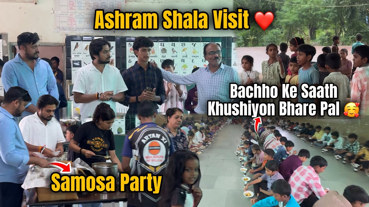 Ashram Shala Visit ️ Bachho Ke Saath Khushiyon Bhare Pal 🥰 || mins ...