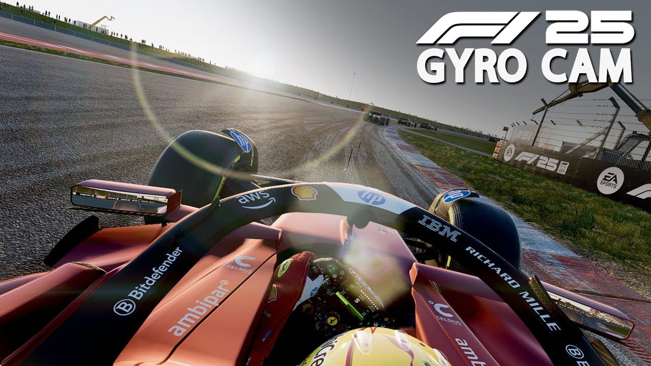 F1 25 Gyro Cam | Lewis Hamilton's Ferrari SF-25 | 2025 Chinese Grand ...