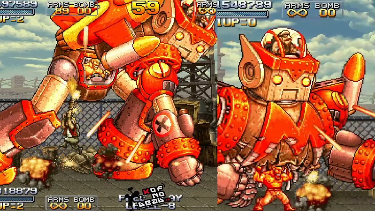 Metal Slug SB Fanthology Jefe final 3 players boss Level 8 - YouTube