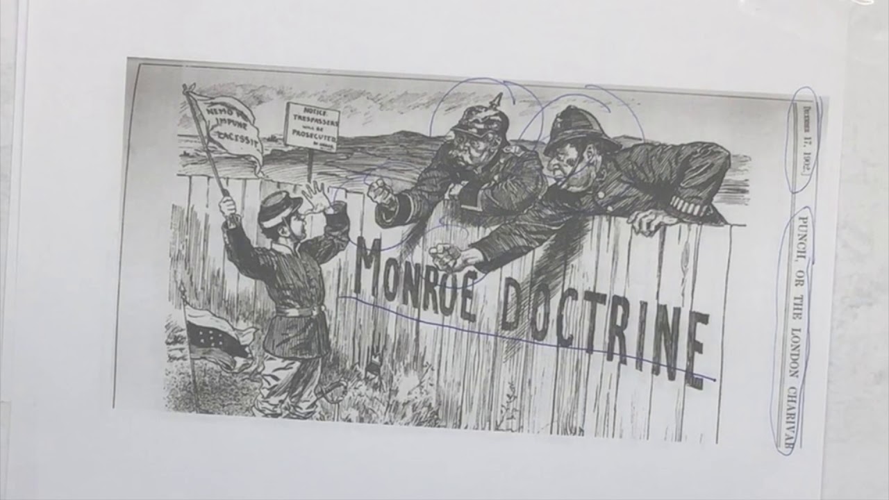 Monroe Doctrine Cartoon Analysis - YouTube