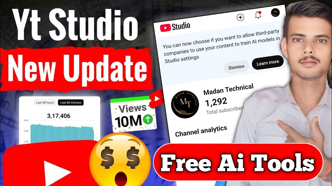 Yt Studio New Update - अब Yt Studio में Ai से Video बनाओ😱 Youtube New ...