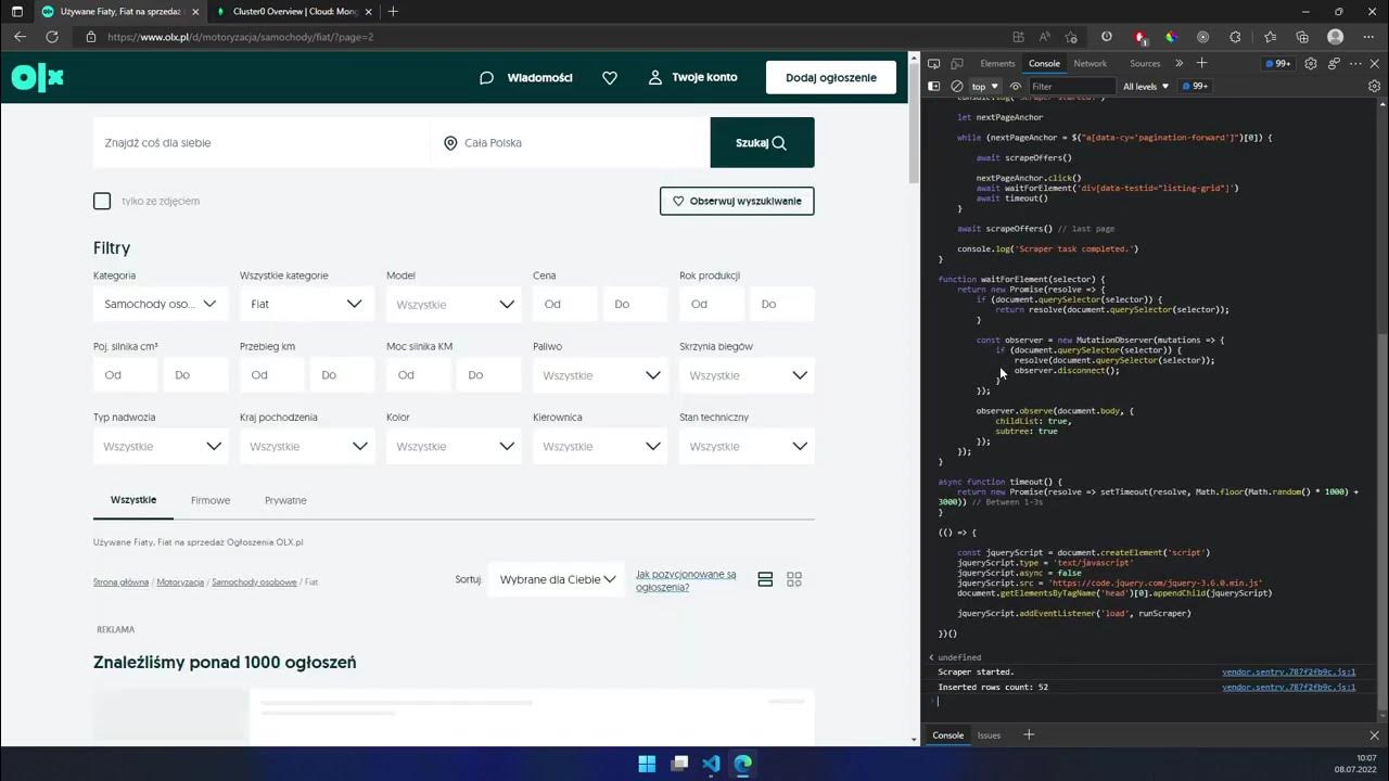 Scraping OLX using browser dev tools - YouTube