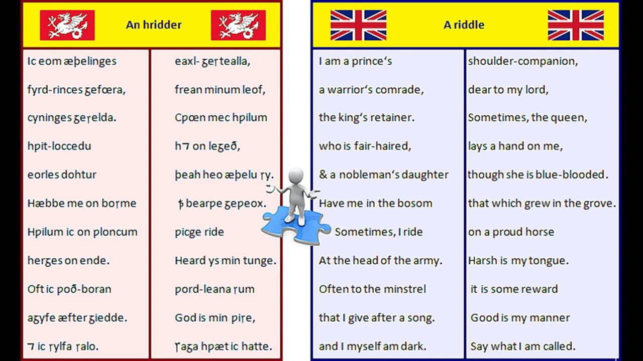 An Old English Riddle - YouTube