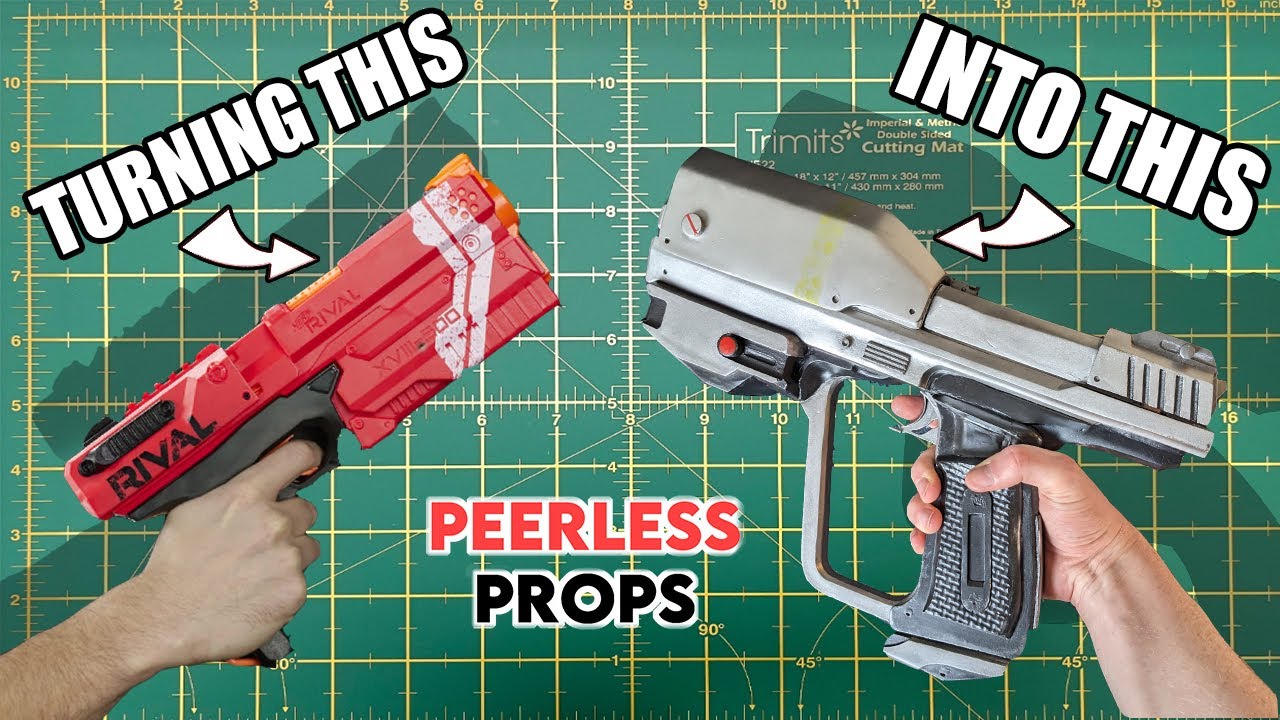 Turning a NERF Blaster into a Halo Magnum - YouTube