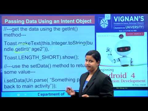 2 2 4 Passing Data Using an Intent Object - YouTube