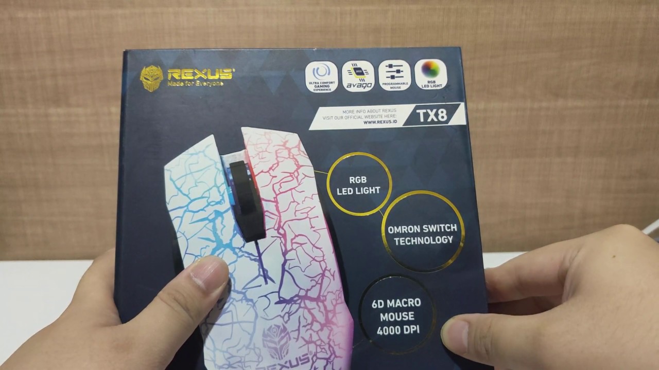Rexus Titanix 6D Macro Gaming Mouse RGB RXM TX8 - YouTube