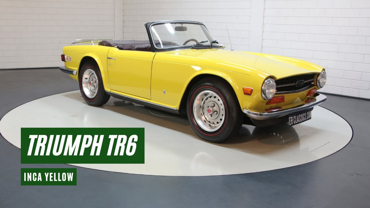 Triumph TR6 | Inca Yellow | Cabriolet | 1974 -VIDEO- www.ERclassics.com ...
