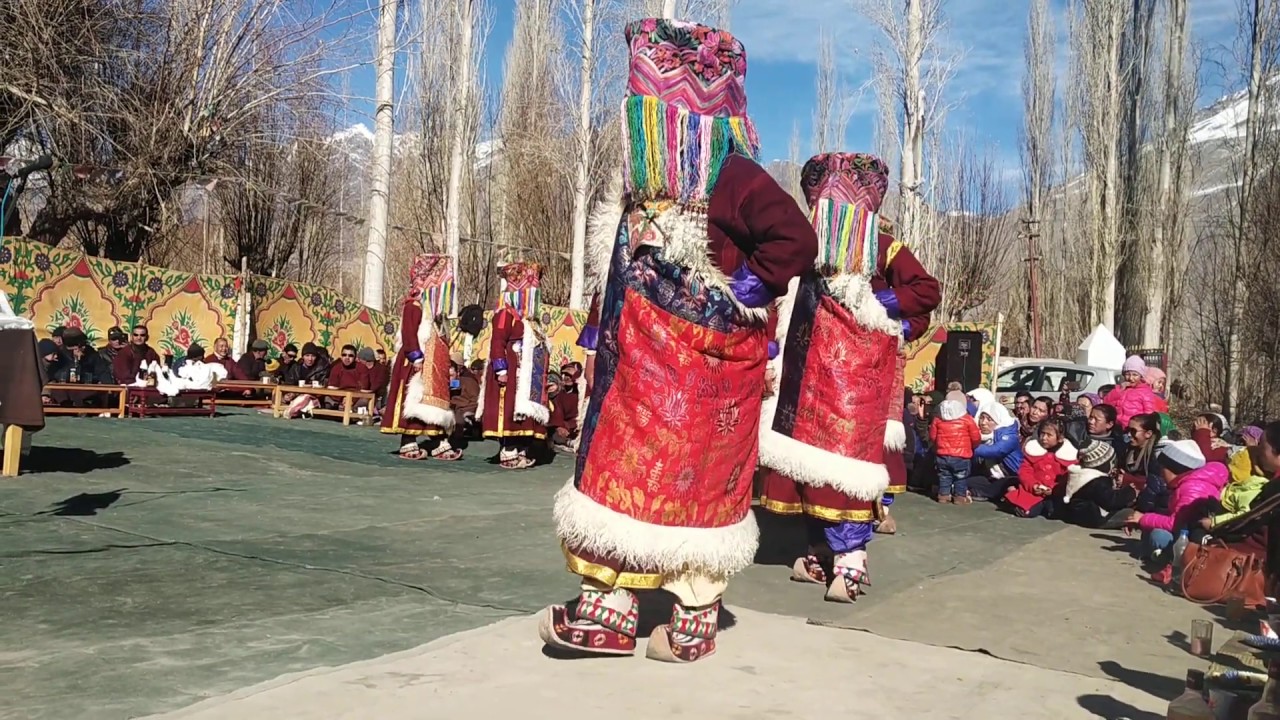 Ladakhi Losar Celebration at Nubra Traditional Cho Cho Dance..... - YouTube