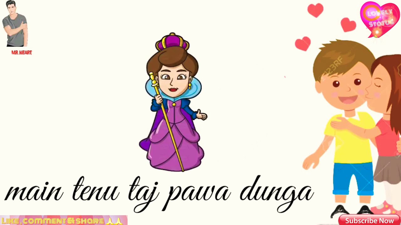 #Lovely_Status || Ban Ja Tu Meri Rani || Lyrics || Lovely whatsapp ...