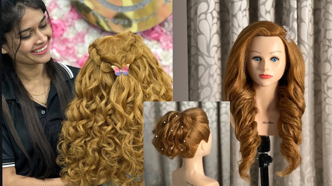 Curl hairstyles 😍 || vaishnavi Auti makeover|| vaishu_1214🧿 - YouTube