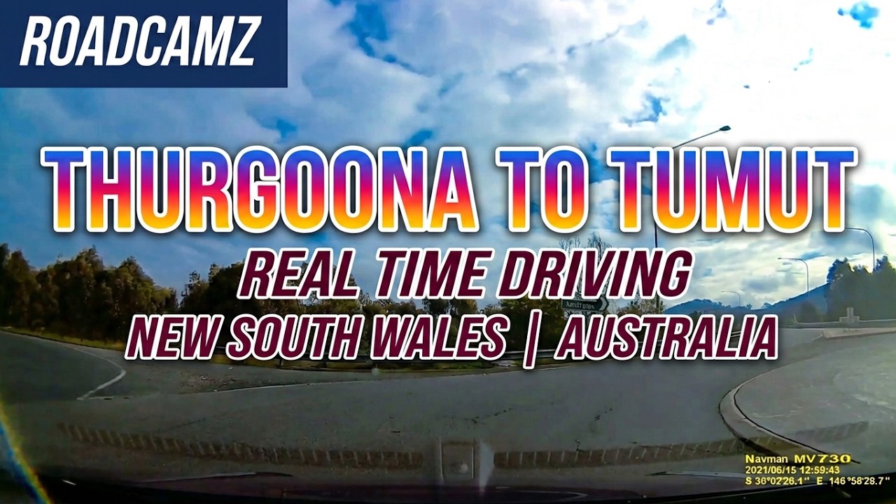 Realtime Driving Thurgoona to Tumut - YouTube