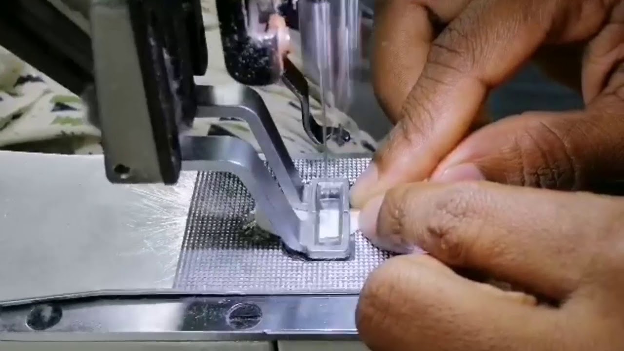 Loop and gather fixing for Bartack high speed sewing machine #Technologyworldinnovations - YouTube