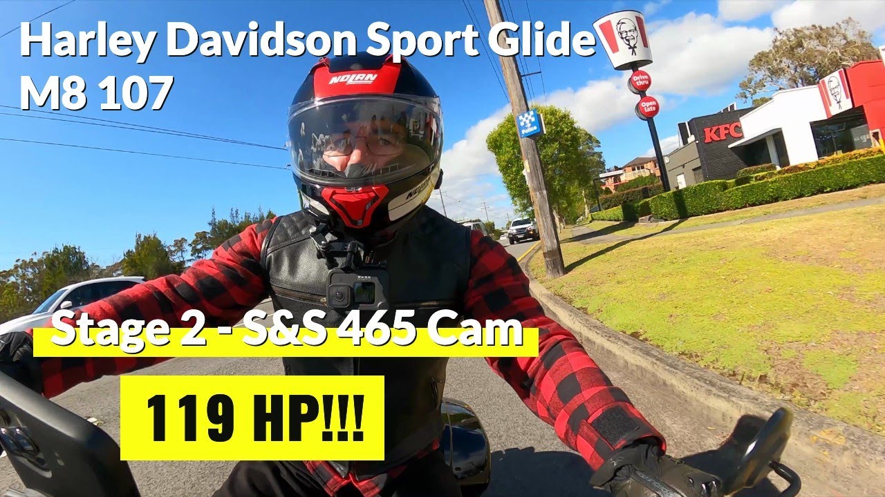 119HP Stage 2 Upgrade - Harley Davidson Sport Glide m8 107! - YouTube