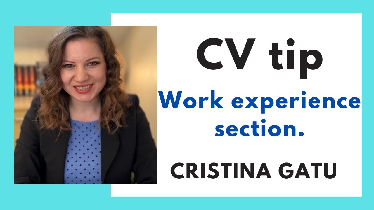 How to write CV (Work experience section). CV tips. - YouTube