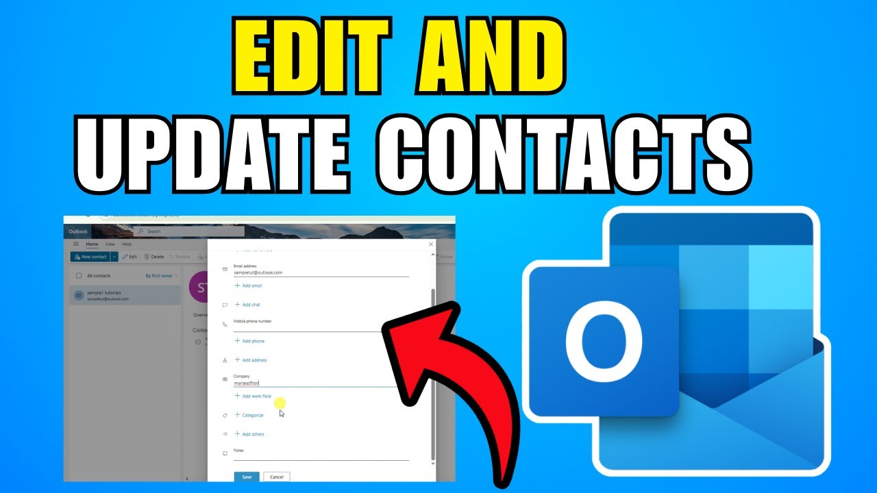 How To Edit And Update Contacts In Outlook Address Book (2026) (Best ...